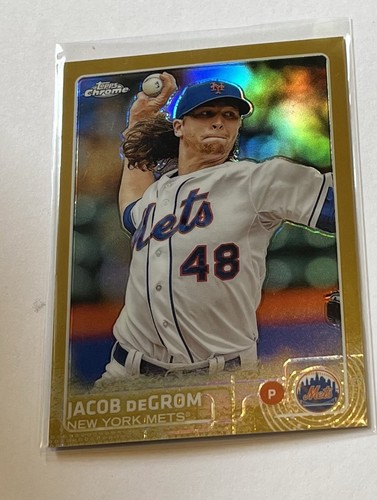 JACOB DEGROM 2015 Topps Chrome Gold Refractor 5/50 Card #183 Mets ...