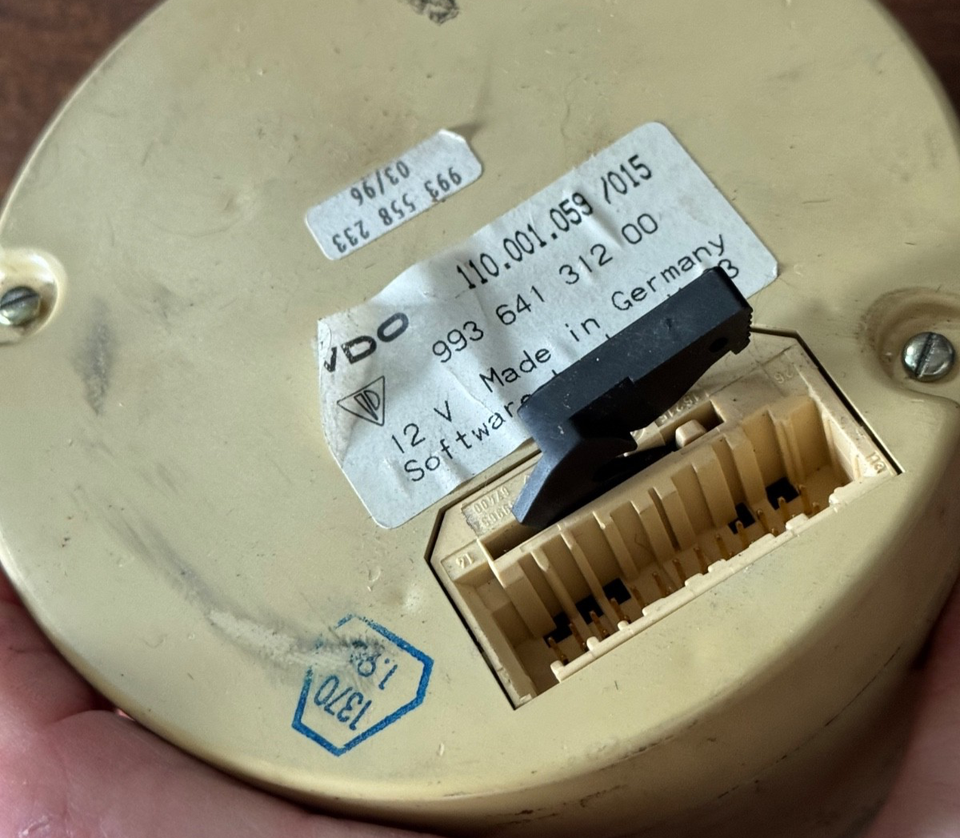 1989-1994 Porsche 911 993 Tachometer with MPH Board computer (OBC) 993 ...