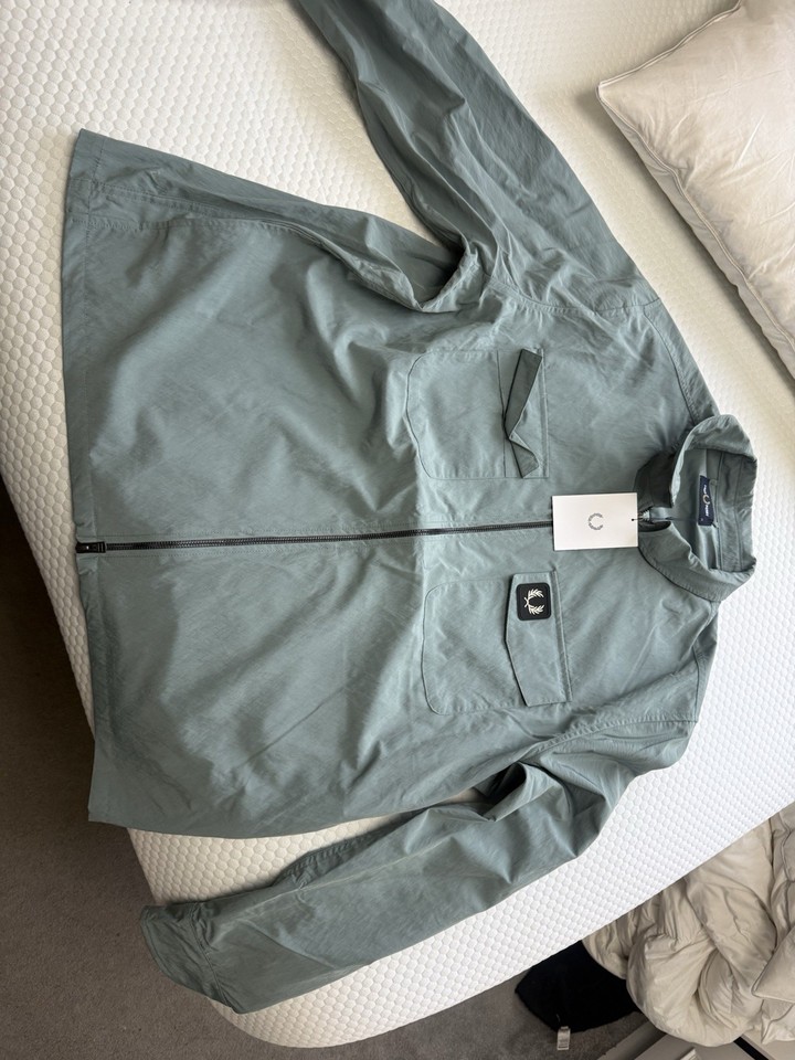 FRED PERRY Zip Through Overshirt XL Men's | eBay UK