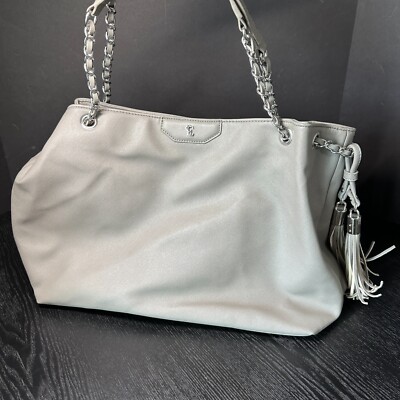 Faux Leather Bag by Snob Essentials - Gray Handbag | eBay