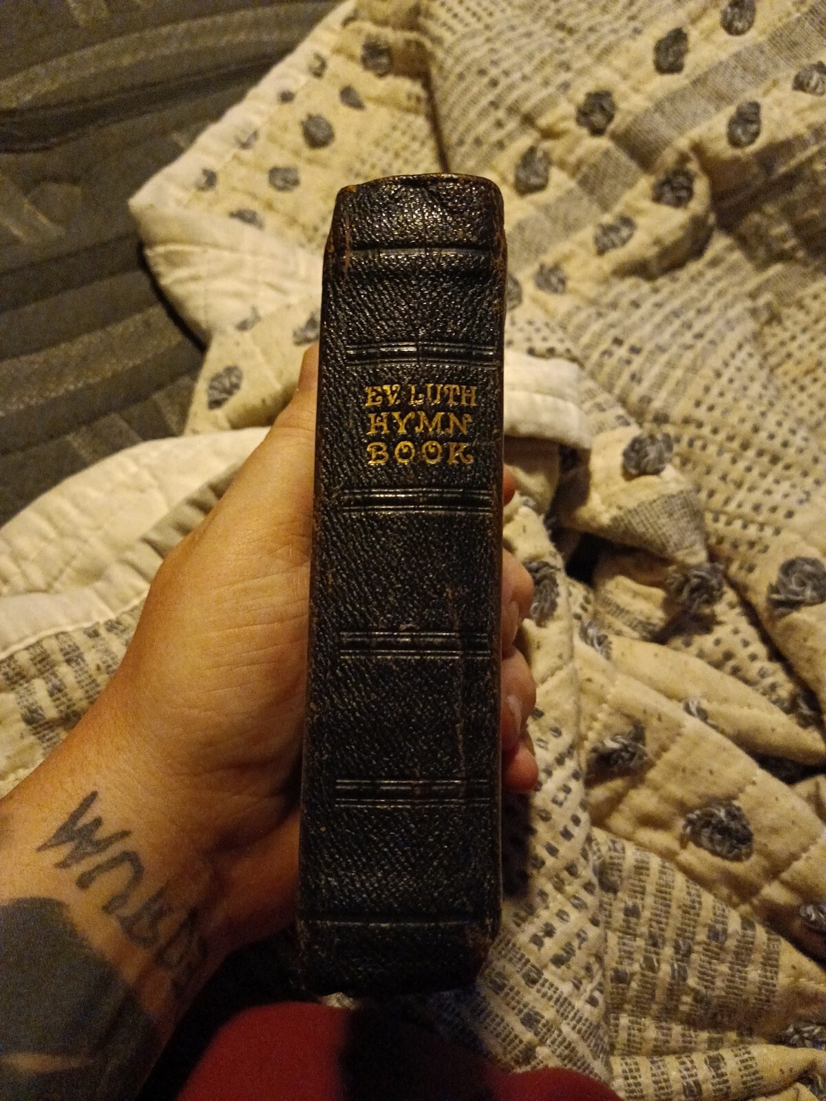 Antique Christian Book - Evangelical Lutheran Hymn Book, Abridged ...