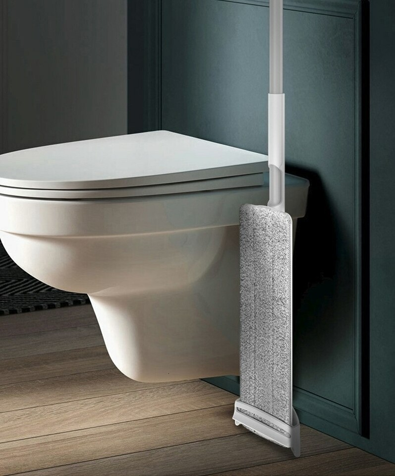 Self Cleaning Drying Wringing Flat Mop Hands Free Floor Mop, 2 ...