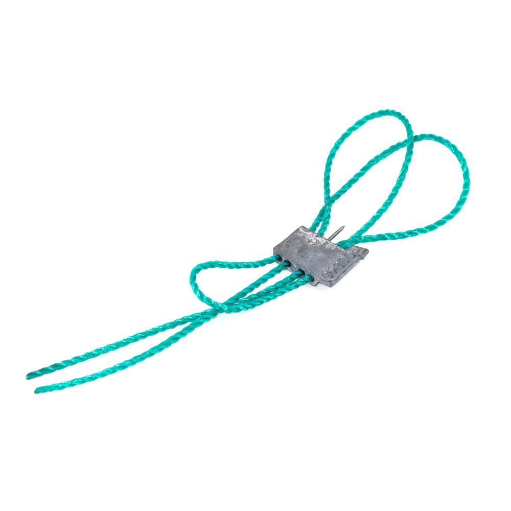 BFSEALS correlative numbered rectangular lead seal w/ spike and cord ...