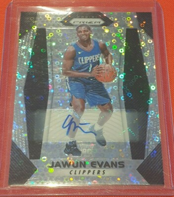2017-18 Panini Prizm Jawun Evans RC AUTO Fast Break Parallel - L. A ...
