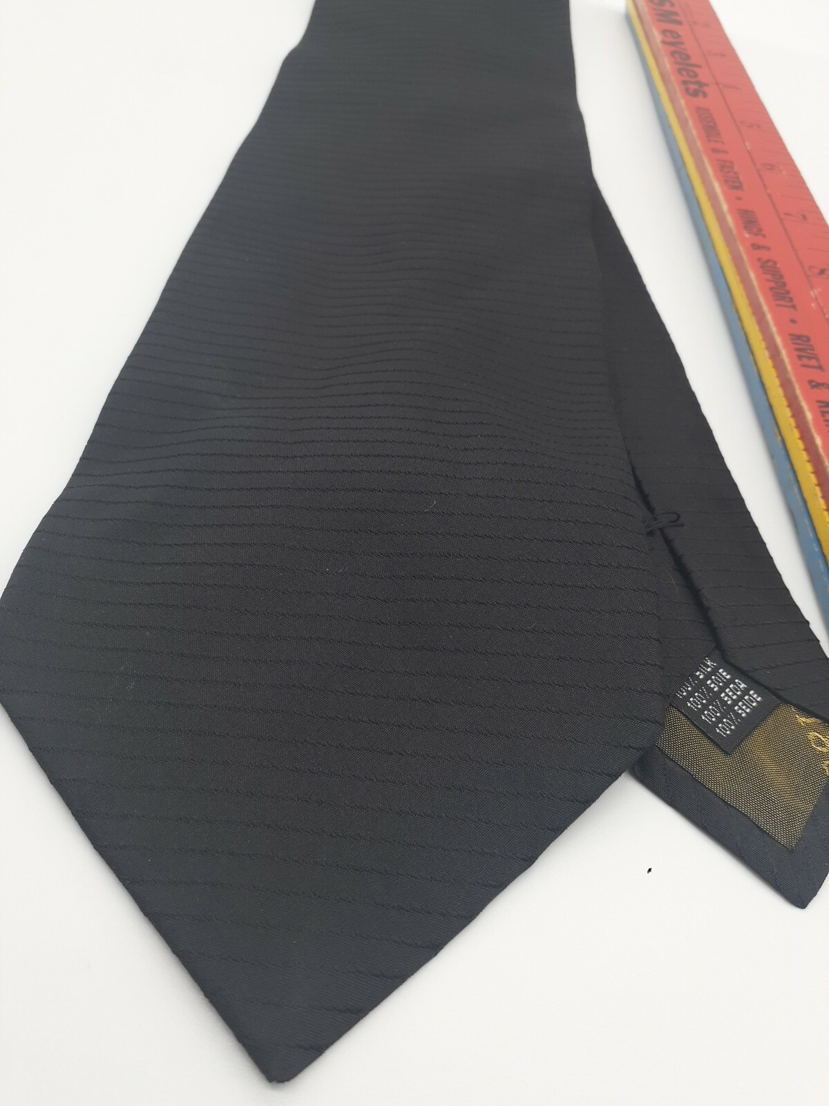 PRINCIPE BLACK Silk TEXTURE tie Made in Italy - Gem