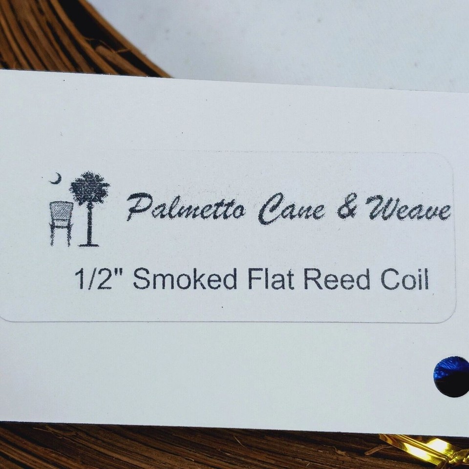 NEW FLAT REED 1/2" SPLINT 150' Foot Coil Basket Seat Chair Cane Weave ...