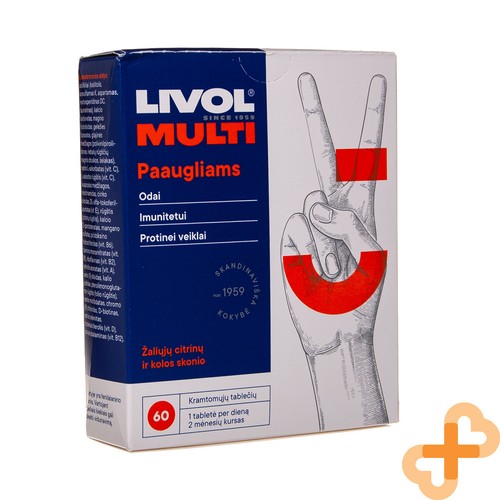 LIVOL MULTI Teenagers Skin Immunity System Nervous System Supplement 60 ...