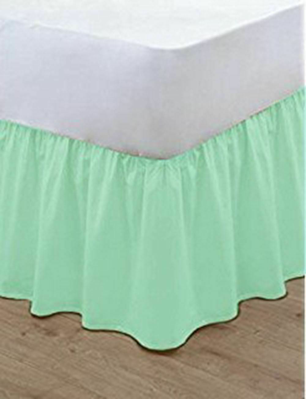 BASE VALANCE Sheet Dyed Easy Care DEEP 15" Frilled Small Double King ...