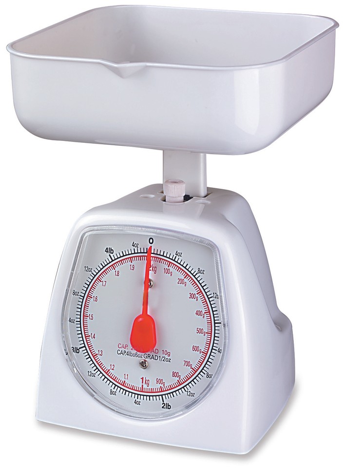Mini Dial Kitchen Food Scale Weight Capacity 5 kg (11Lb) Pink/White ...