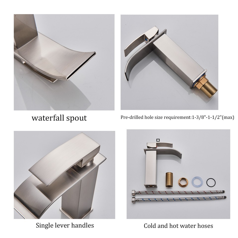 Delta Waterfall Bathroom Sink Faucets Modern Waterfall Bathroom Faucet ...
