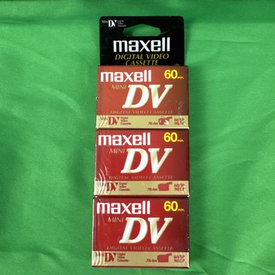 Maxell Mini DV Digital Video Blank Cassettes 60 Minute 3 Pack NEW ...