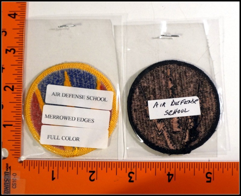 Set of 2 Military Patches US Army Air Defense School New Old Stock ...