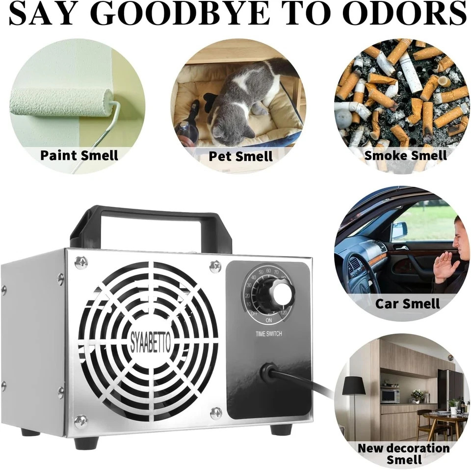Ozone Generator 80,000Mg/H - Ozone Machine Odor Removal Odor Eliminator ...