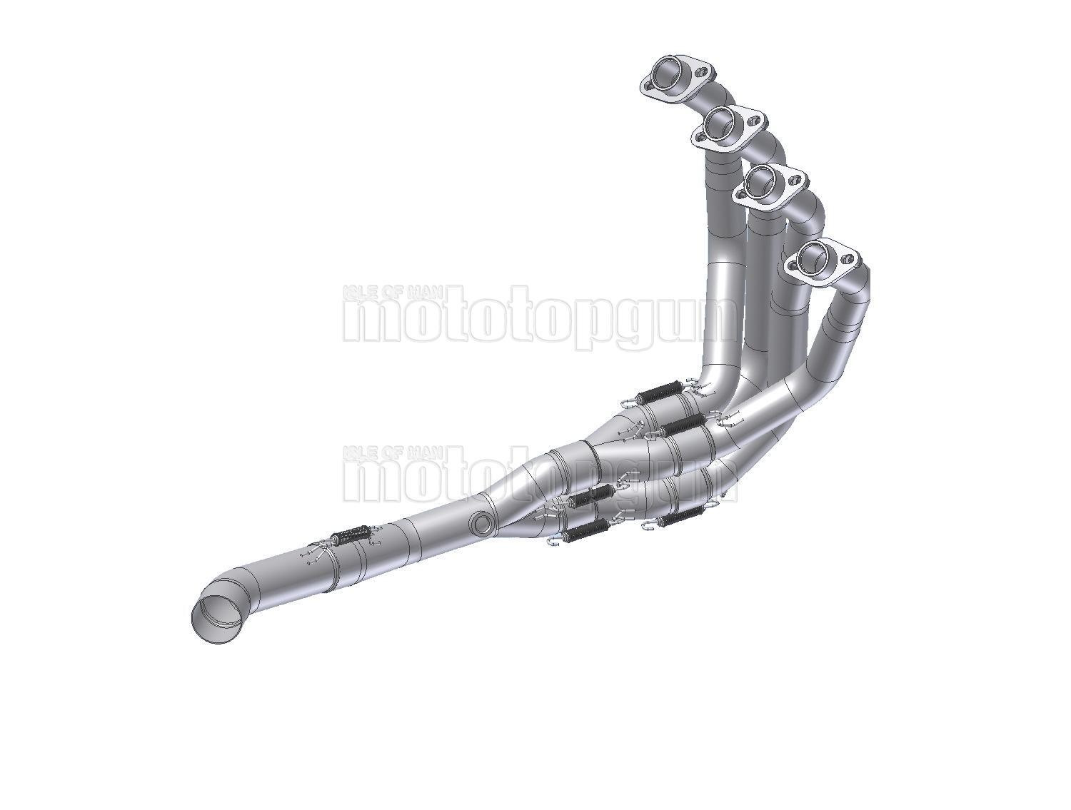 MIVV HEADER-PIPE KIT-RACING KAWASAKI Z900 A2 35 KW 2017 17 2018 18 2019 ...