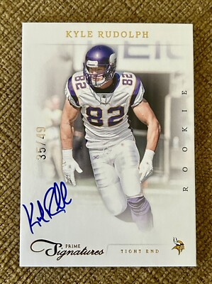 2011 Panini Prime Signatures /49 Kyle Rudolph #247 Rookie Auto RC | eBay