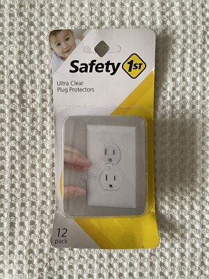 Safety 1st Dorel 1711 12 Pack Clear Outlet Child Safety Cap NEW SEALED ...