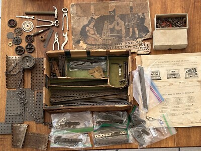 Vintage Early 1900s Structo Erector Set / Model Construction Outfits W ...