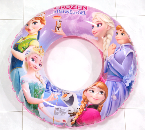 Disney Frozen All Cast Pink Inflatable Swimming Ring Float 63cm without ...