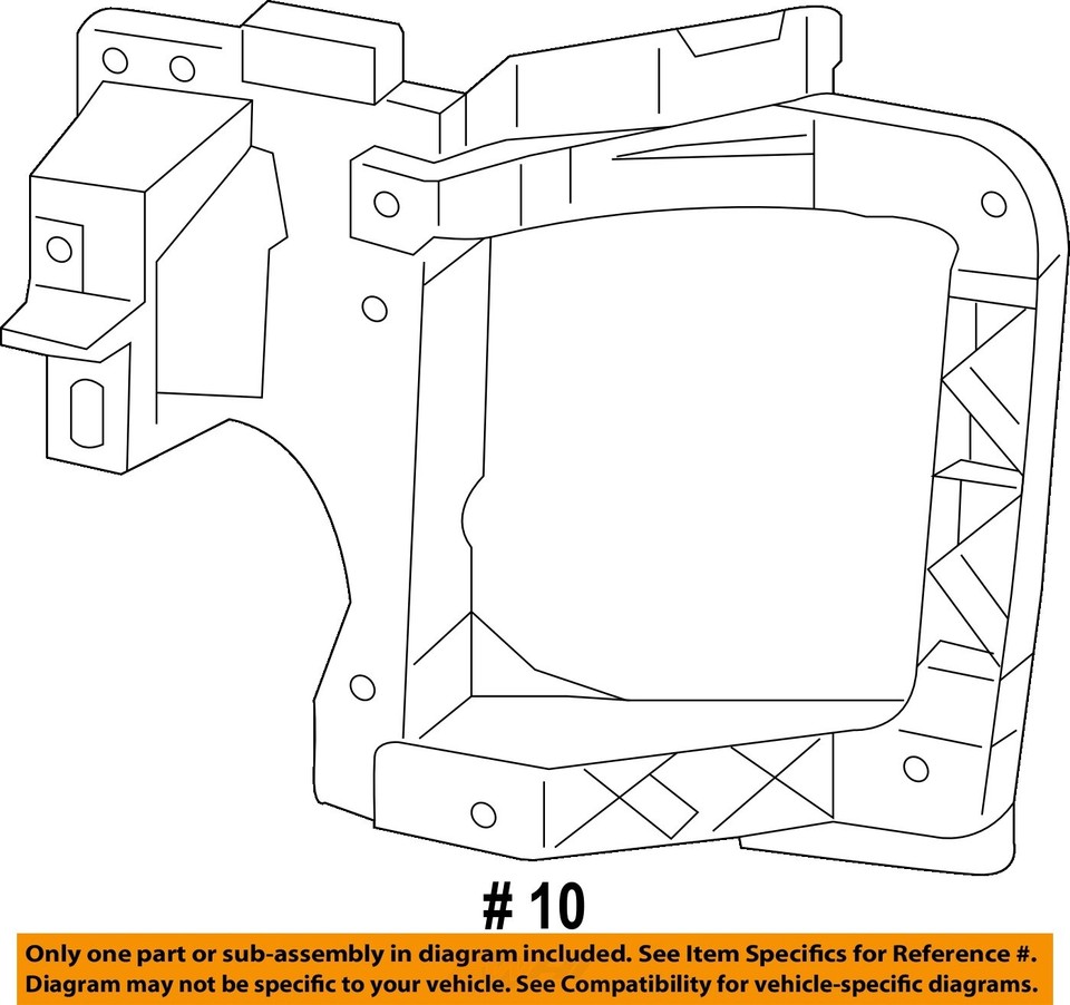 CHRYSLER OEM 14-18 Cherokee Radiator Support-H'lamp Bracket 68227484AA ...