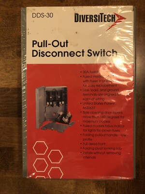 Diversitech DDS-30 Pull-Out Disconnect Switch 30 Amp Fusible 220 Volts ...