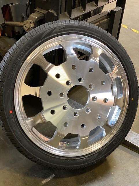Custom Tuck Dually Wheels Chevy 3500 C30 OBS Ford Dodge 22x8.25 OUTER ...