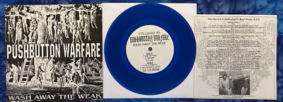 Pushbutton Warfare – Wash Away The Weak ; 1999 7" EP, 33, Blue EX ...