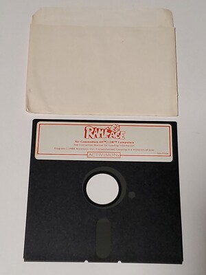 Rampage Commodore 64/128, 1988 computer game disk vintage 5.25" Floppy ...
