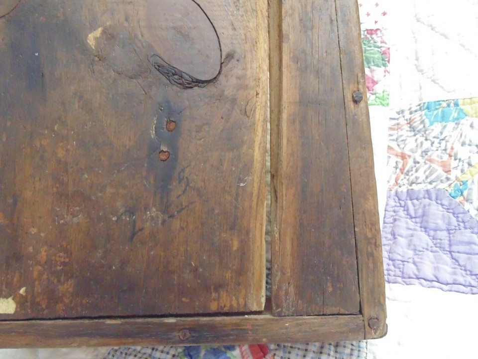 Antique Primitive Handmade Country Wood Scouring Box Patina Dovetailed ...