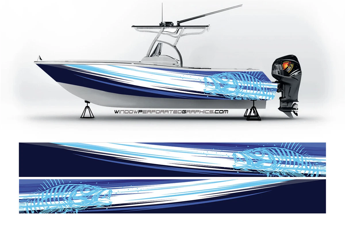 Aluminum Boat Graphics Wraps