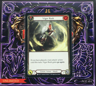 Flesh And Blood Vigor Rush (1) Standard Unlimited ARC197 Arcane Rising ...