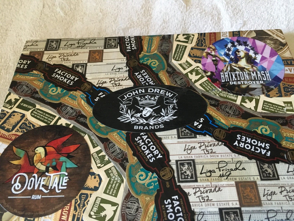 Drew Estate custom cigar band art - w/ rare JD Brands stickers | eBay