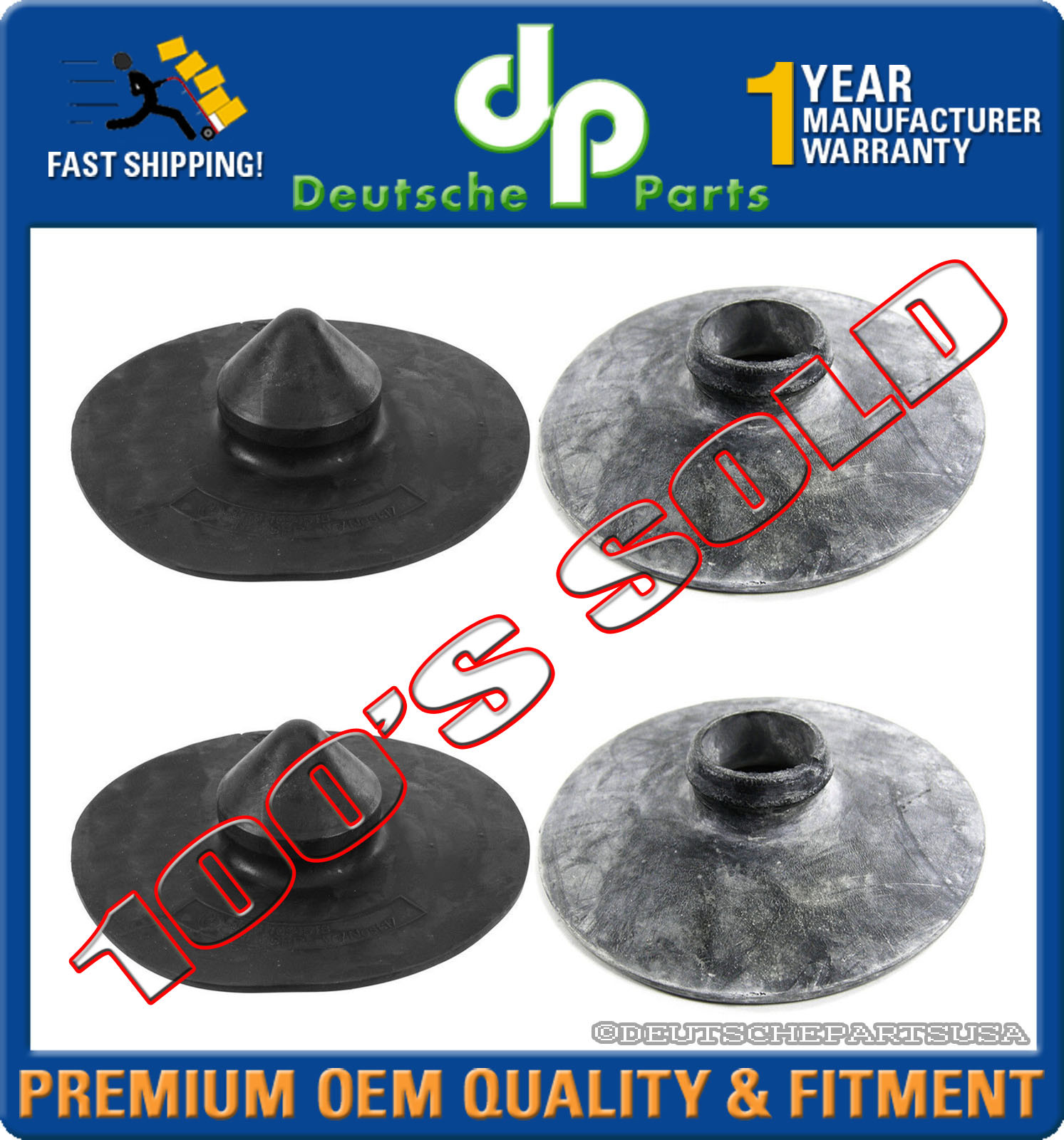 Rear Lower + Upper Coil Spring Shock Strut Pads Shims for BMW 36 E46 ...