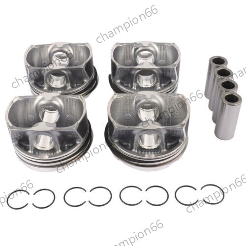 4x Pistons Kit 84mm Φ22mm CR 10:1 N20 N26 2.0T For BMW 320i 328i 428i ...