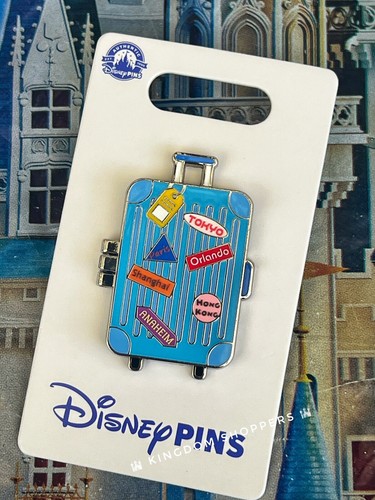 Disney Parks Around The World Travel Suitcase Mickey Mouse Hinge OE Pin ...