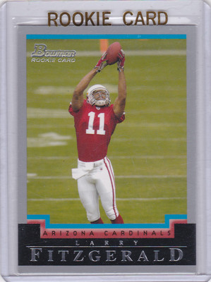 Larry Fitzgerald RC 2004 Bowman ARIZONA CARDINALS Football ROOKIE CARD ...