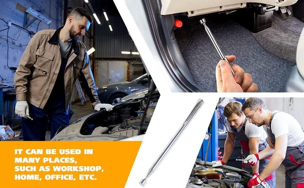 2 Pack Magnetic Telescoping Pick Up Tool for Small Metal Tools Parts ...