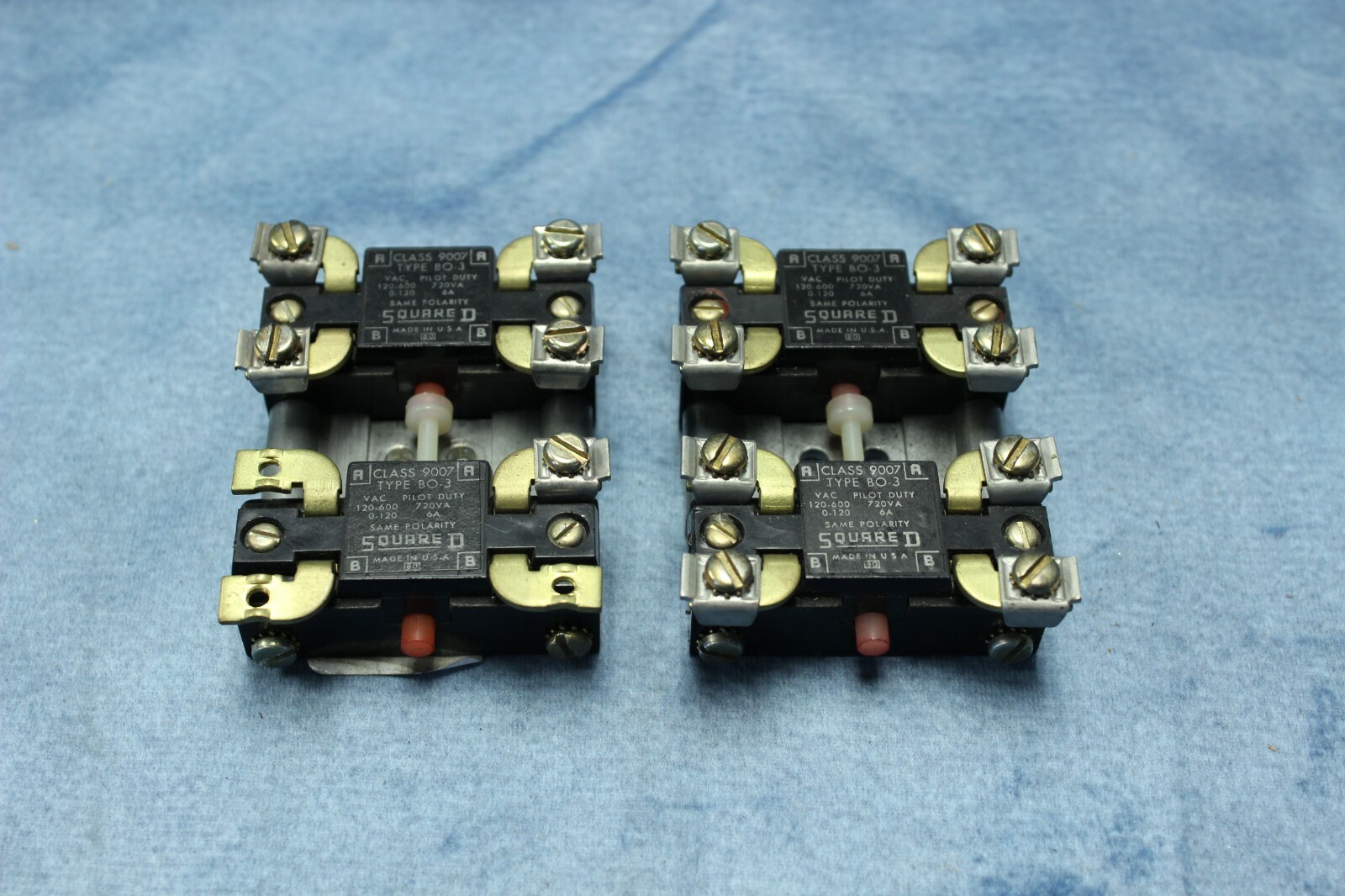 LOT OF 2 Square D Contact Blocks 9007BO-3 (1 ITEM MISSING 3 SCREWS) | eBay