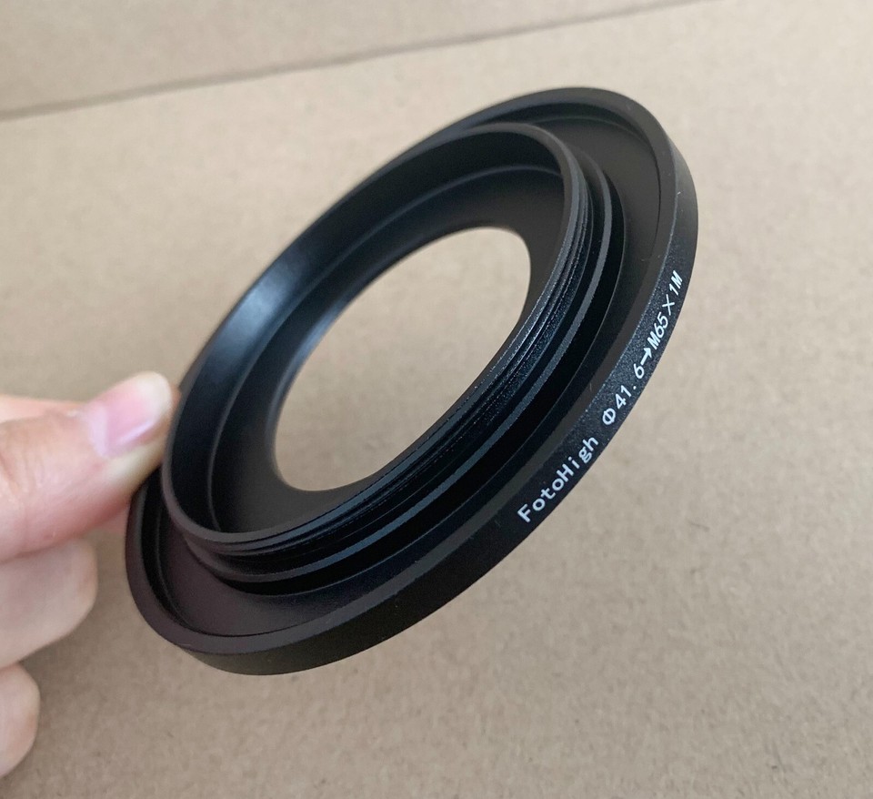 Camera Copal #1 Shutter Adapter 41.6mm Bore to M65 x1 Male Thread ...