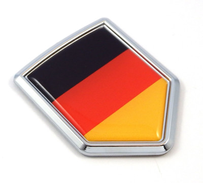 German Flag Decal Germany Flag Car Chrome Emblem Sticker | eBay