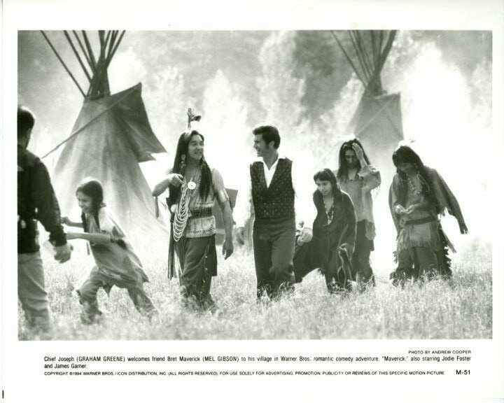 MAVERICK MEL GIBSON GRAHAM GREENE Original 8x10 Press Photo | eBay