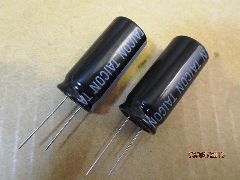 LOT 2 TAICON Radial electrolytic capacitor E-CAP bulk cap 200V 470uF ...