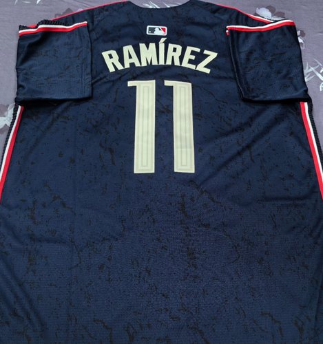 José Ramírez #11 CLE City Navy Cool Base Sewn Stitched Jersey. | eBay