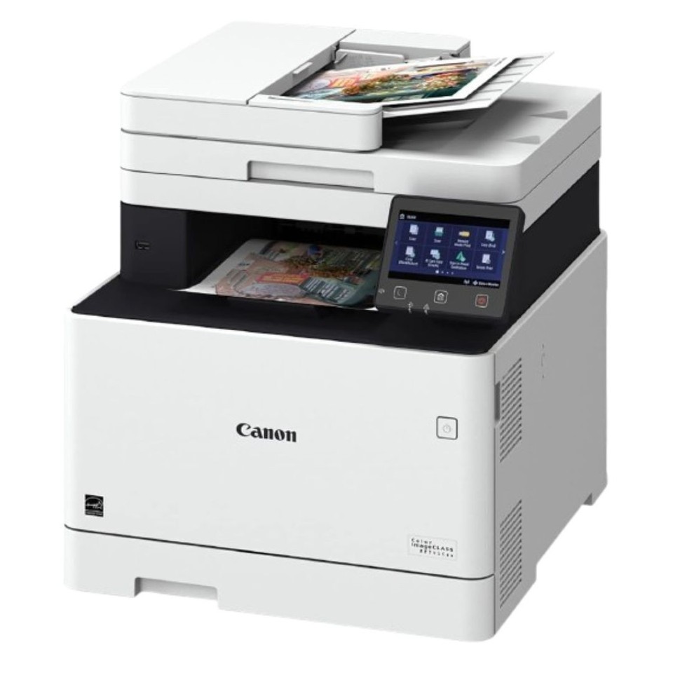 Canon Color imageCLASS MF741Cdw All In One White Black Wireless Laser ...