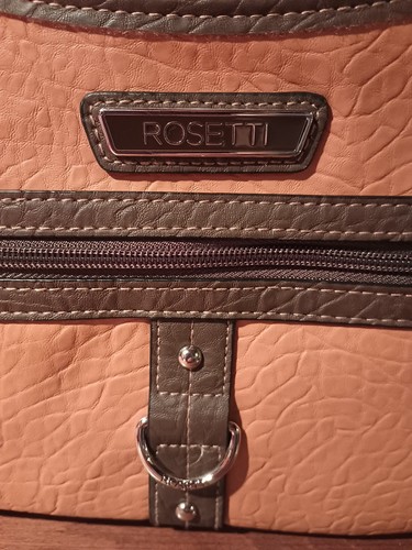 Rosetti Shoulder Handbag Women Beige Top Handle Medium Pockets Logo | eBay