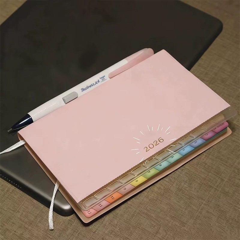 Diary Notebook 2026 Planner Rainbow Index Cortical Schedule Handbook ...