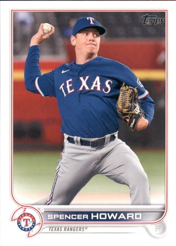2022 Topps #162 Spencer Howard Texas Rangers MLB Baseball Card NM-MT | eBay