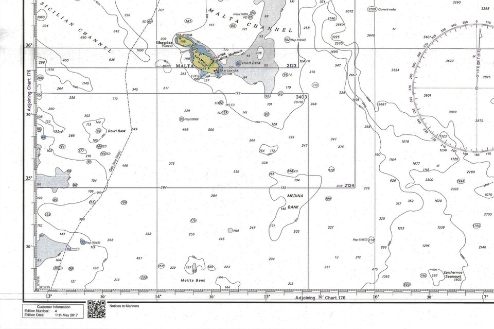 Admiralty 1439 Sicilia To Nisos Kriti Mediterranean Sea Marine Map ...