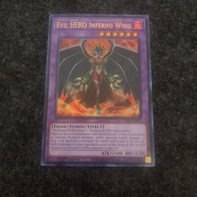 Evil HERO Inferno Wing LDS3-EN027 Ultra Rare YuGiOh | eBay