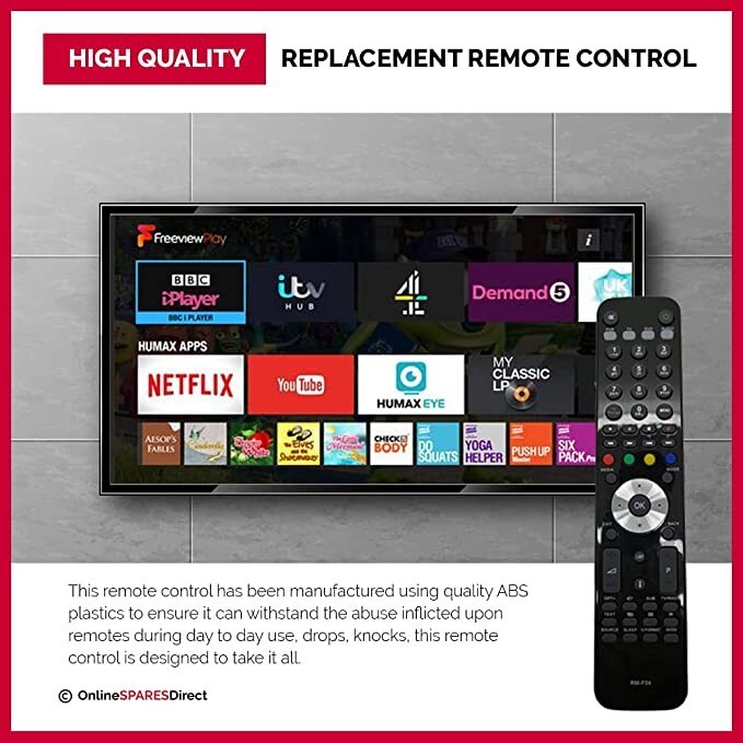 RM-F01 REMOTE CONTROL FOR HUMAX HDR FREESAT BOX HD-FOX T2 FOXSAT ...