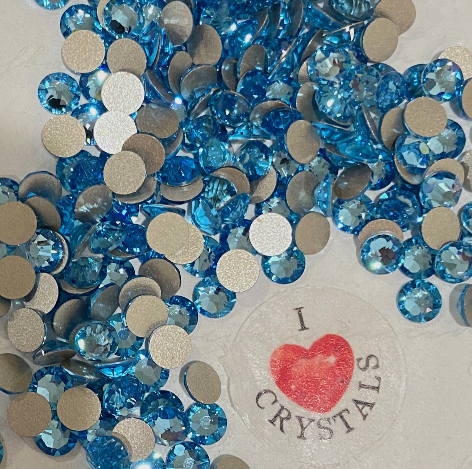 AQUA Aquamarine Blue 5ss 1.8mm IHC Austrian 2058 Crystal Flatback ...